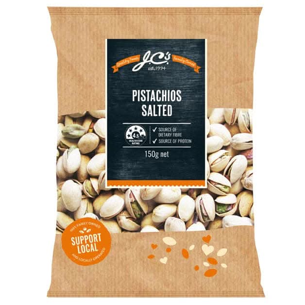 JC's Quality Foods Pistachios 150g | The Tasty Harlequin